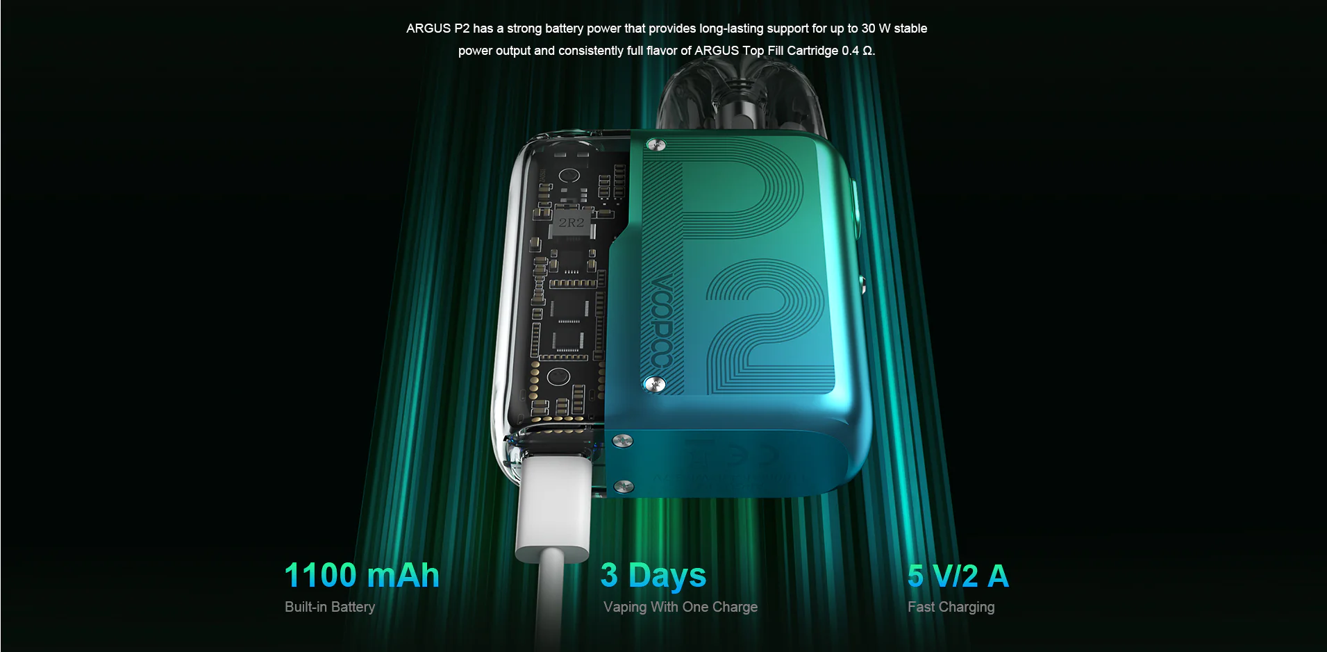 VOOPOO ARGUS P2 Pod System Mod Kit - GleeVape