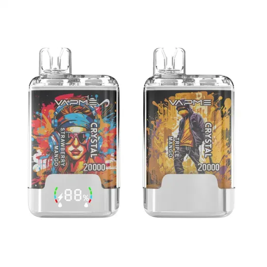 VAPME Crystal 20000 Puffs Double Flavour Digital Screen 20k 2% Low ...