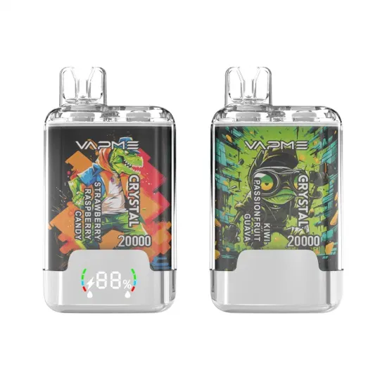 VAPME Crystal 20000 Puffs Double Flavour Digital Screen 20k 2% Low ...